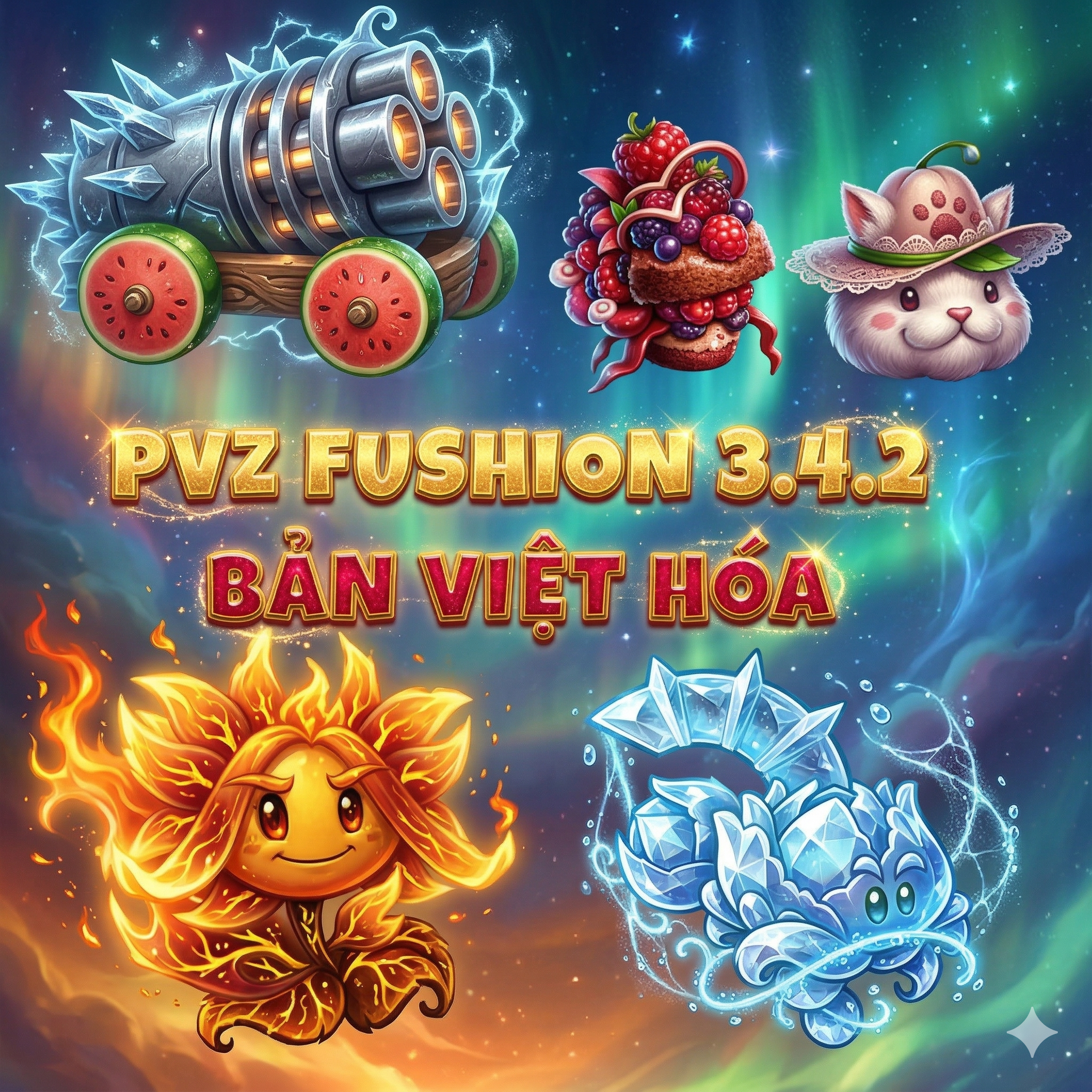 Hướng dẫn PVZ Fushion 3.4.2 Việt Hóa | Tải Game PC